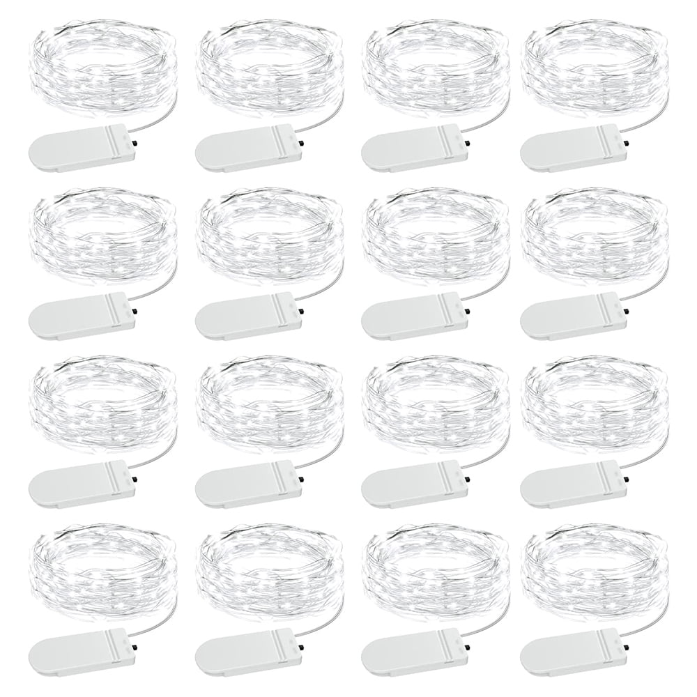 16 Pack Fairy Lights Battery Powered, 6.5ft Micro LED Star Lights for ...