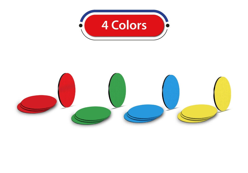16-Pack Flexible Magnets in Assorted Colors 1-Inch Diameter - Walmart.com