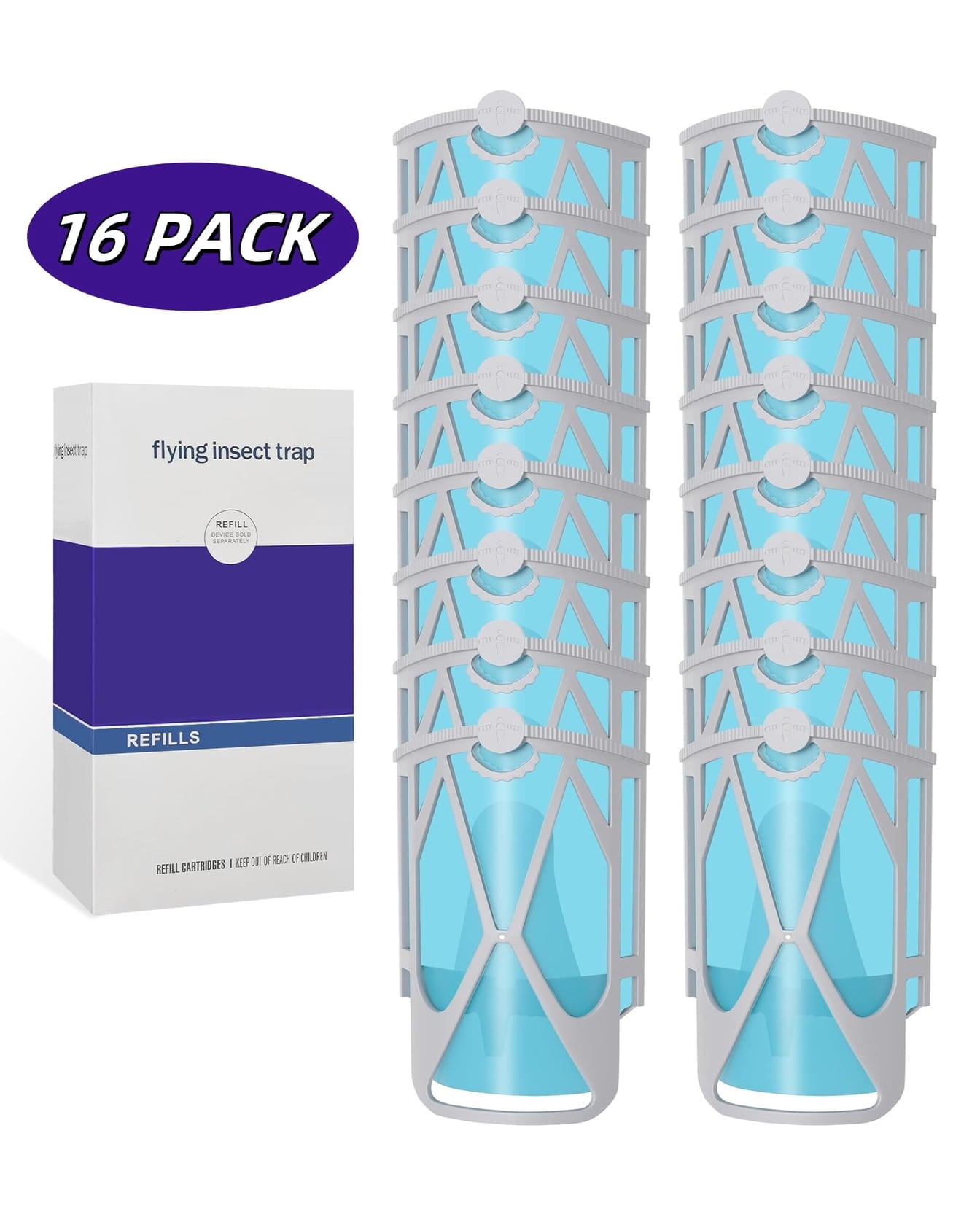 16 Pack Flying Insect Trap Supplement - Trap Fruit Fly, Mosquito, Fit ...