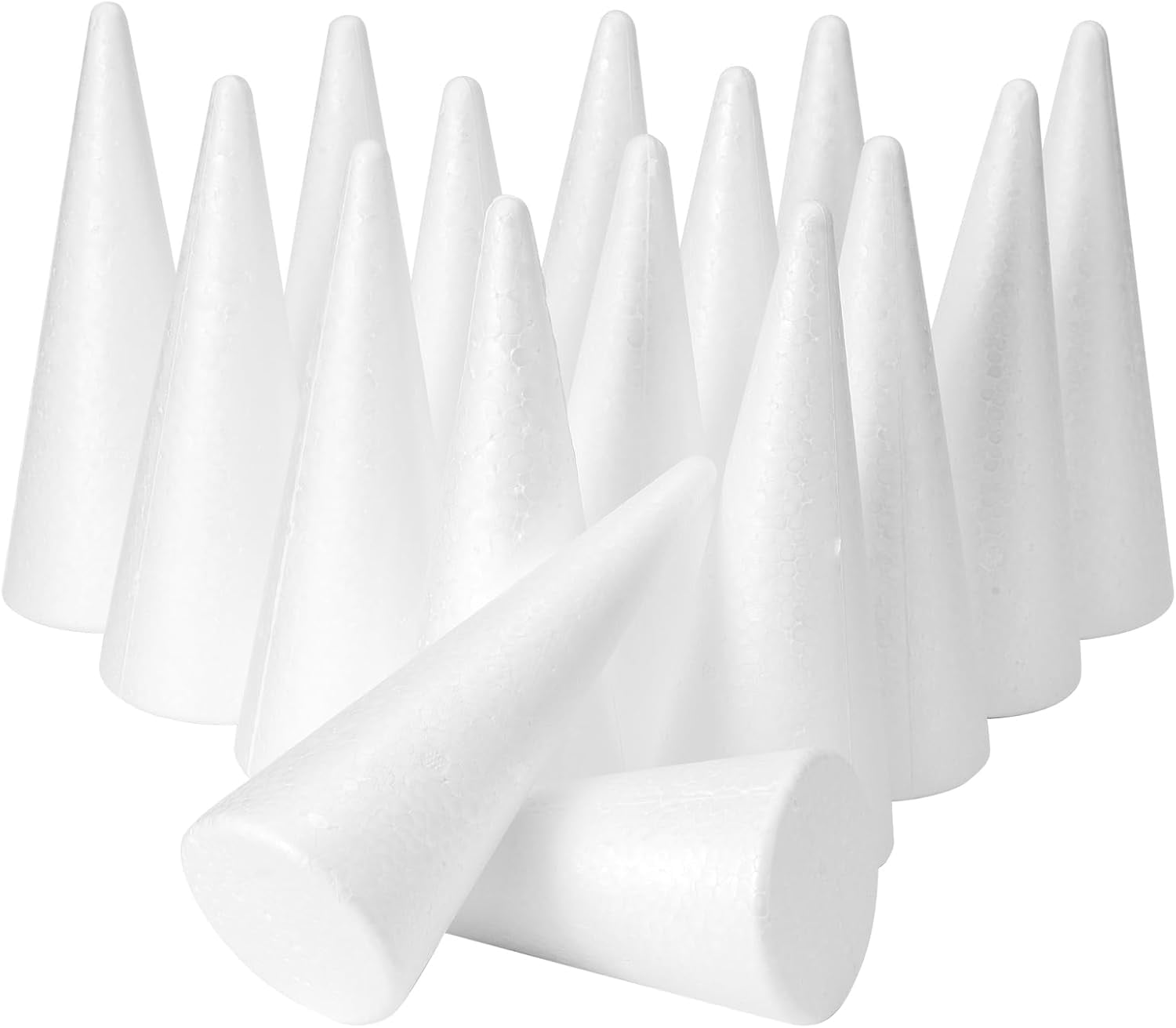 16 Pack Foam Cones for Crafts, Foam Trees Cones, 2.91×7.87 in Cones ...