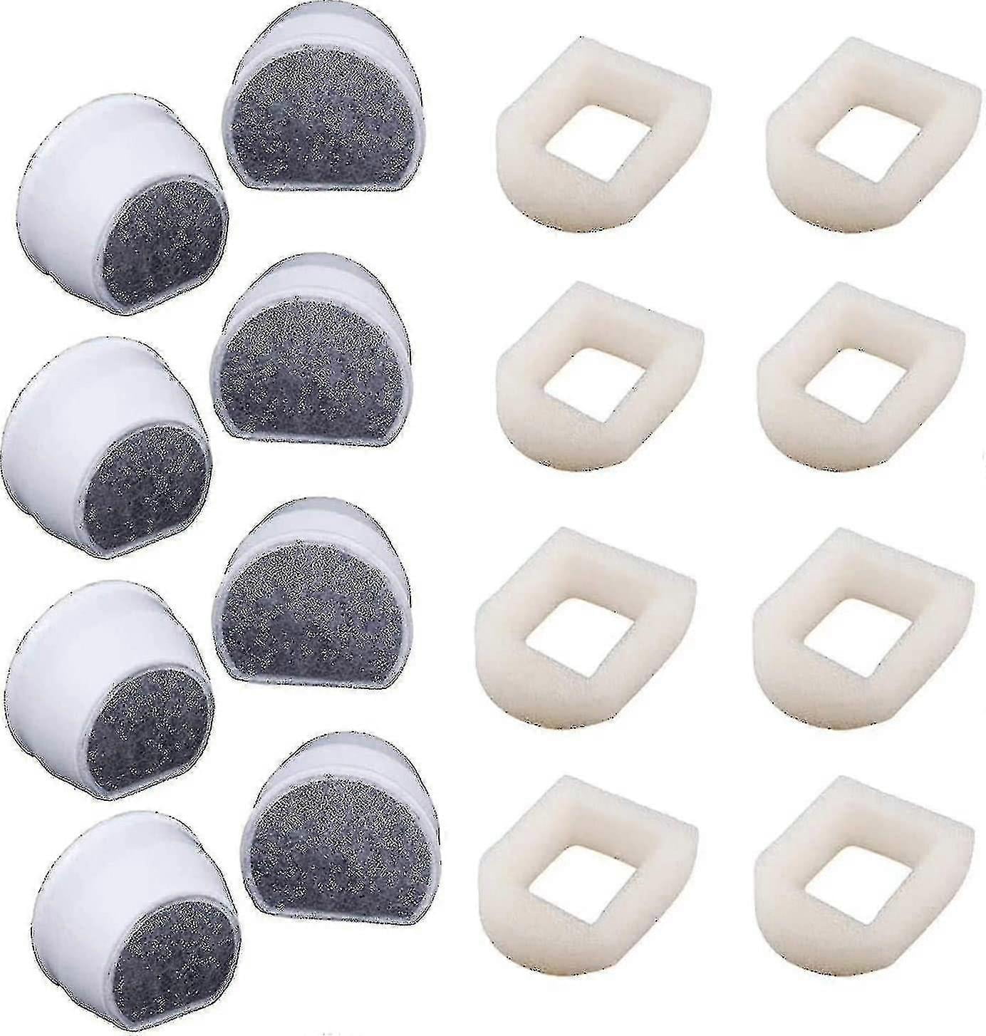 16 Pack Foam Prefilters And Carbon Filter Compatible With Petsafe ...