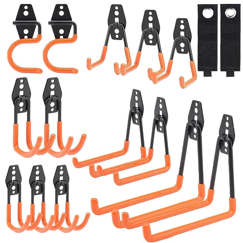16 Pack Garage Hooks Heavy Duty,Utility Steel Garage Storage Hooks,Wall ...