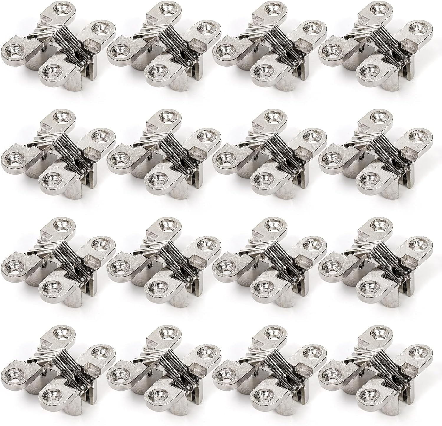 16 Pack Hidden Door Hi, Zinc Alloy 180 Degree Invisible Cross His Swing ...