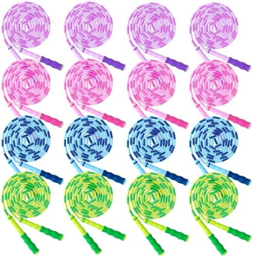 16 Pack Jump Ropes for Adults/Kids/Women/Men: 9.2ft Adjustable Length ...