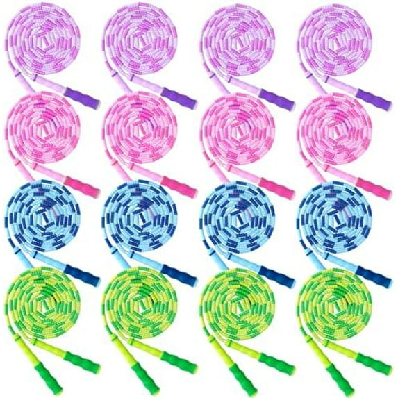 16 Pack Jump Ropes for Adults/Kids/Women/Men: 9.2ft Adjustable Length ...