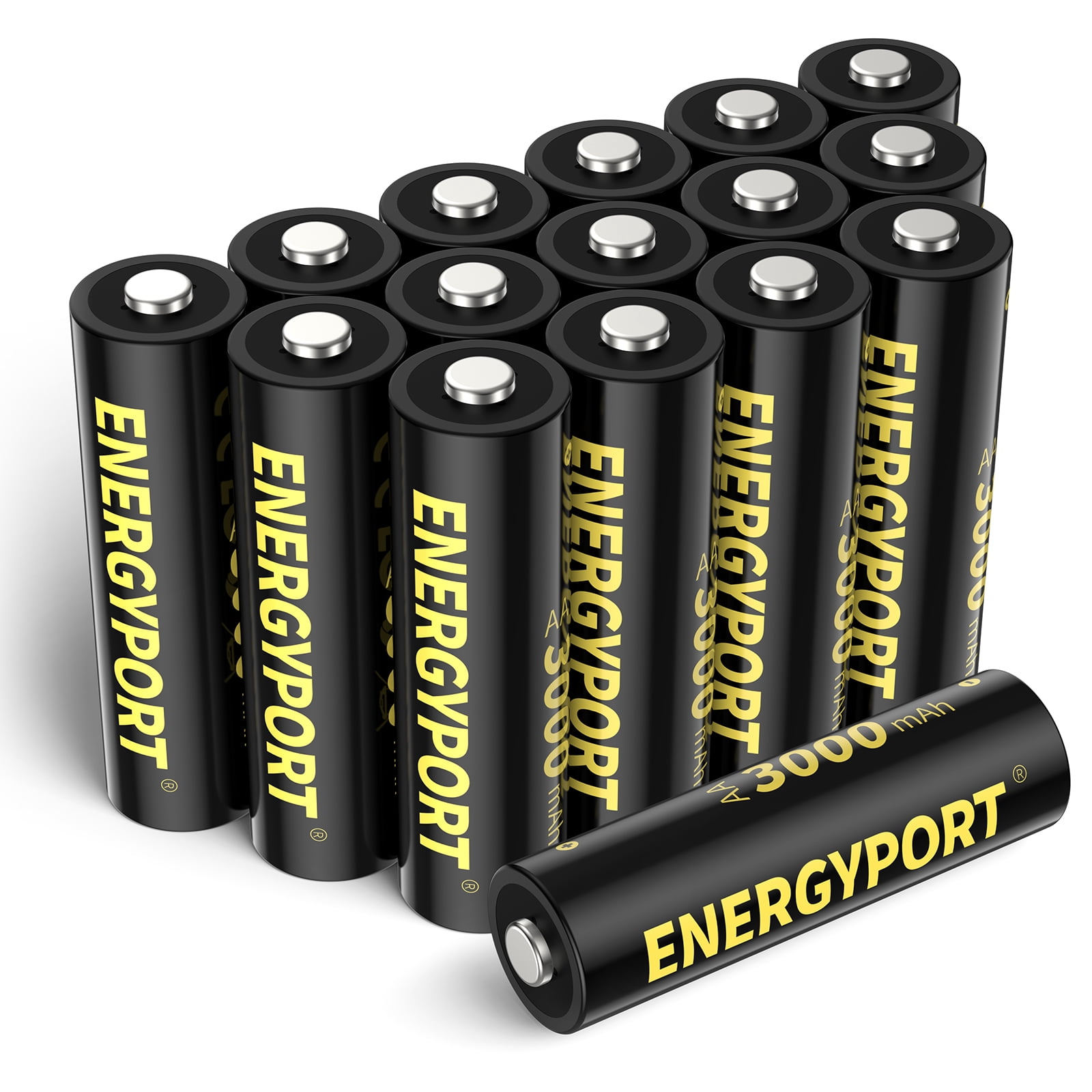 16 Pack Lithium AA Batteries, Long Lasting 1.5V 3000mAh AA Battery, 10 ...