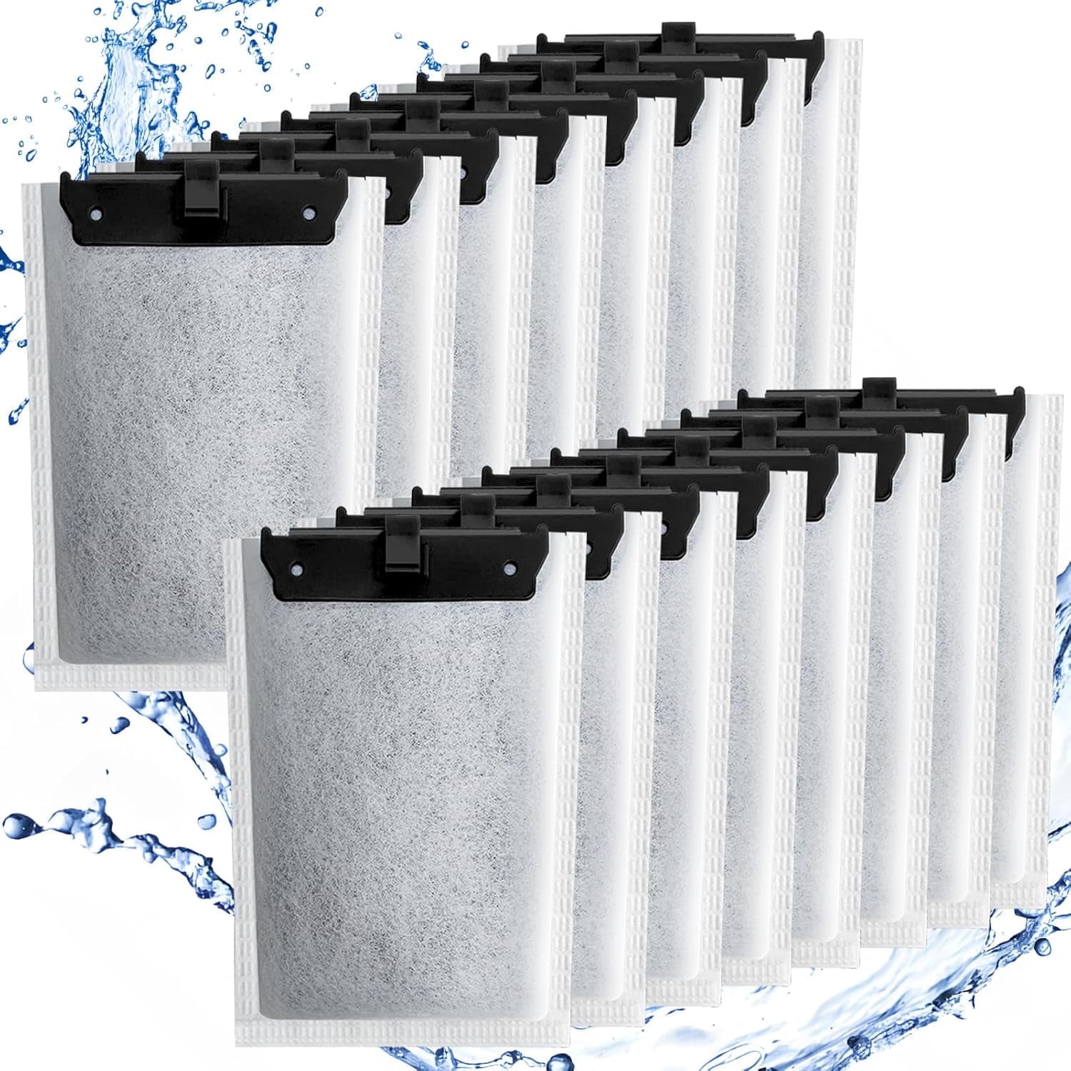 16 Pack Medium Filter Cartridges for Tetra Whisper Power Filter 5-10 ...