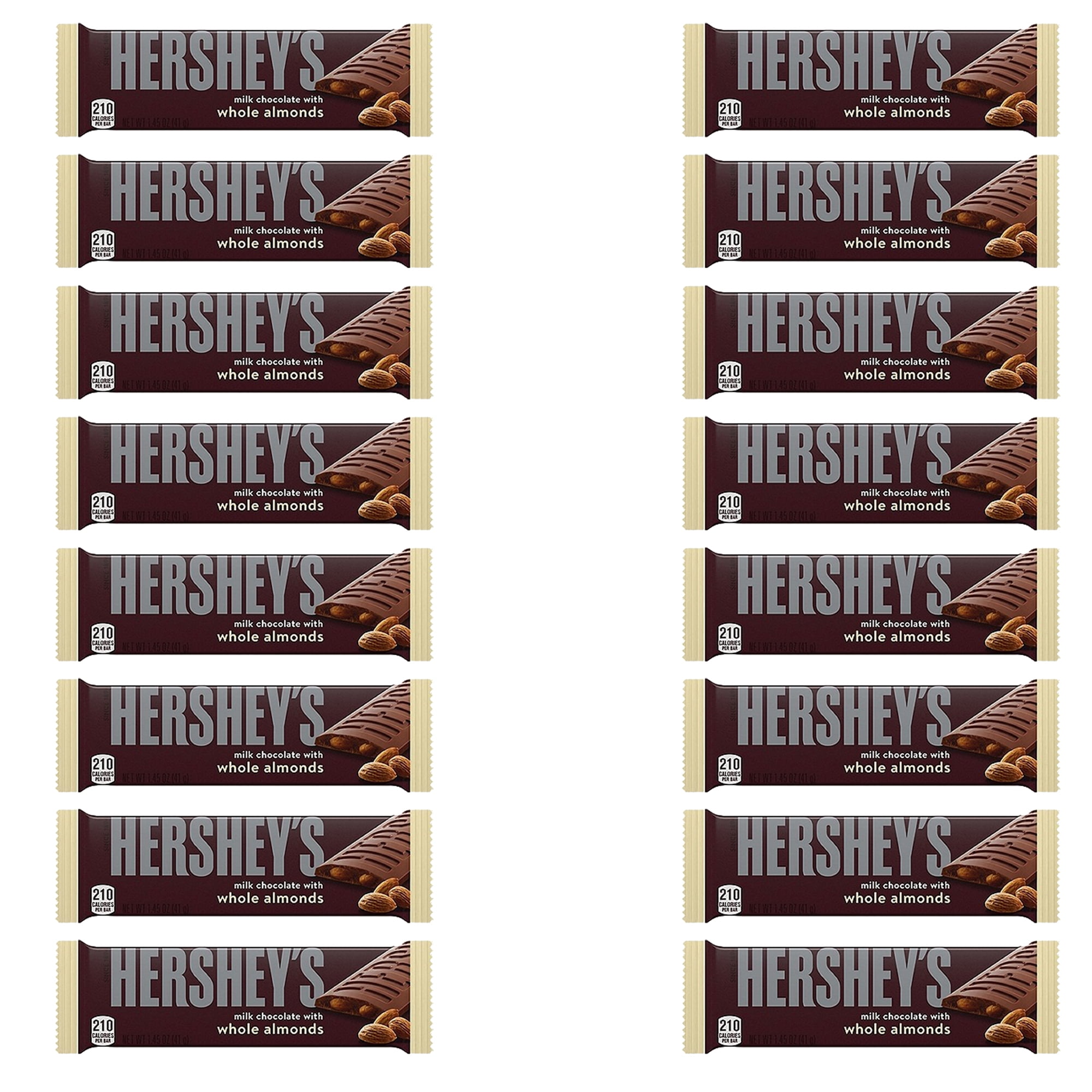 16 Pack Milk Chocolate with Whole Almonds: Nutty Goodness in Every Bite ...