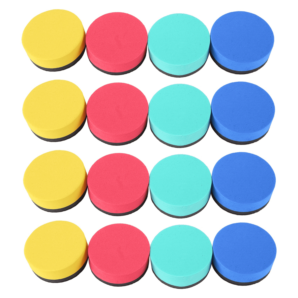 16 Pack Mini Dry Erase Erasers Magnetic Whiteboard Chalkboard Cleaners ...