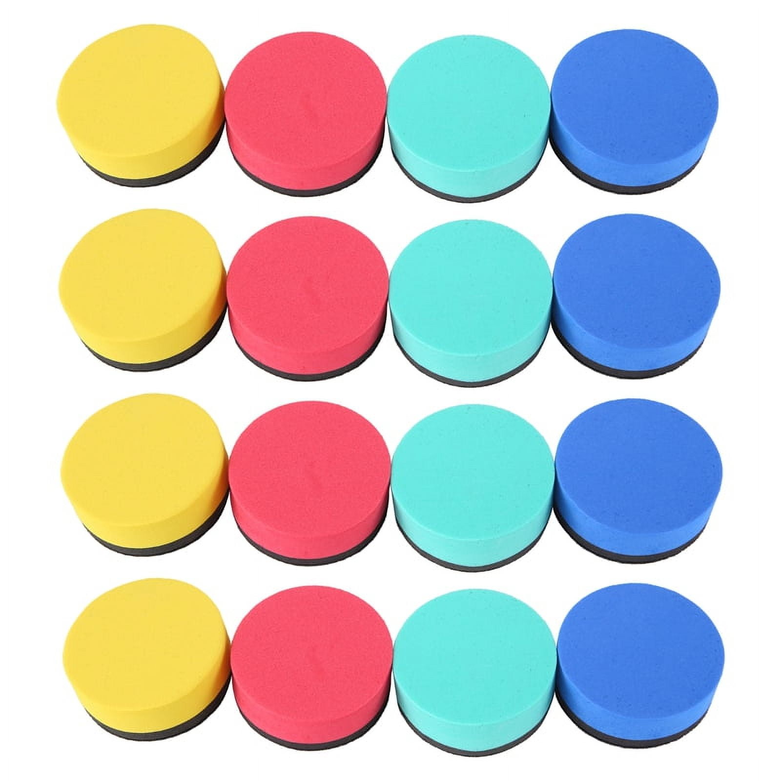 16 Pack Mini Dry Erase Erasers Magnetic Whiteboard Chalkboard Cleaners ...