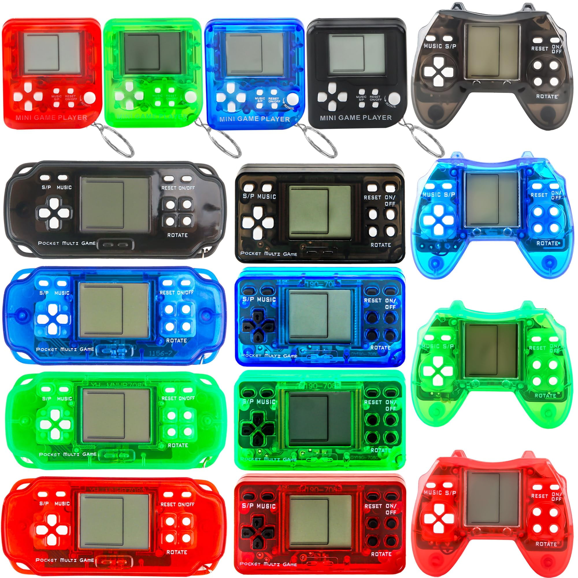 16 Pack Mini Video Game Keychain Bulk Video Game Party Keychains for ...