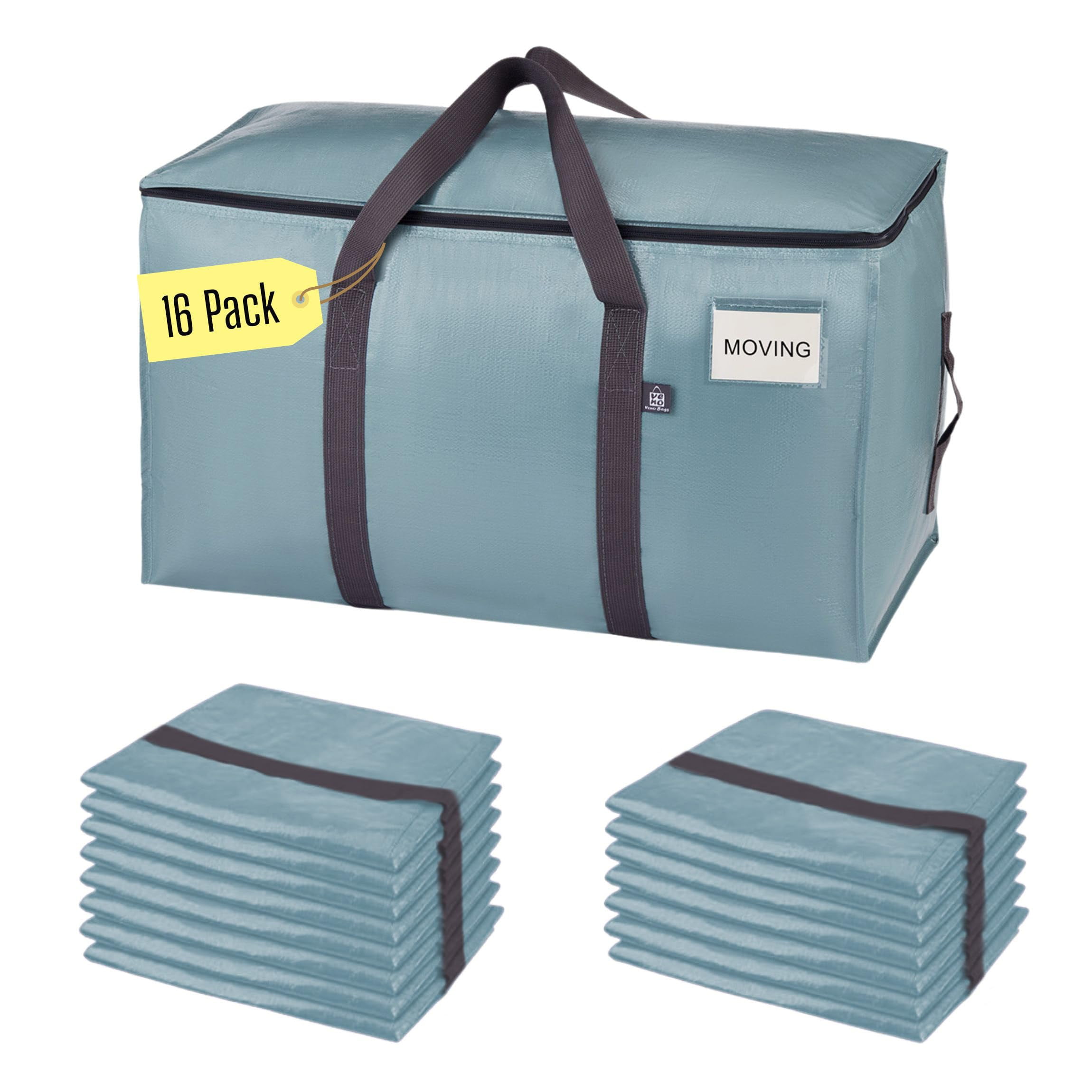 16 Pack Moving Bags, Heavy Duty, Moving Boxes Alternative, Packing ...