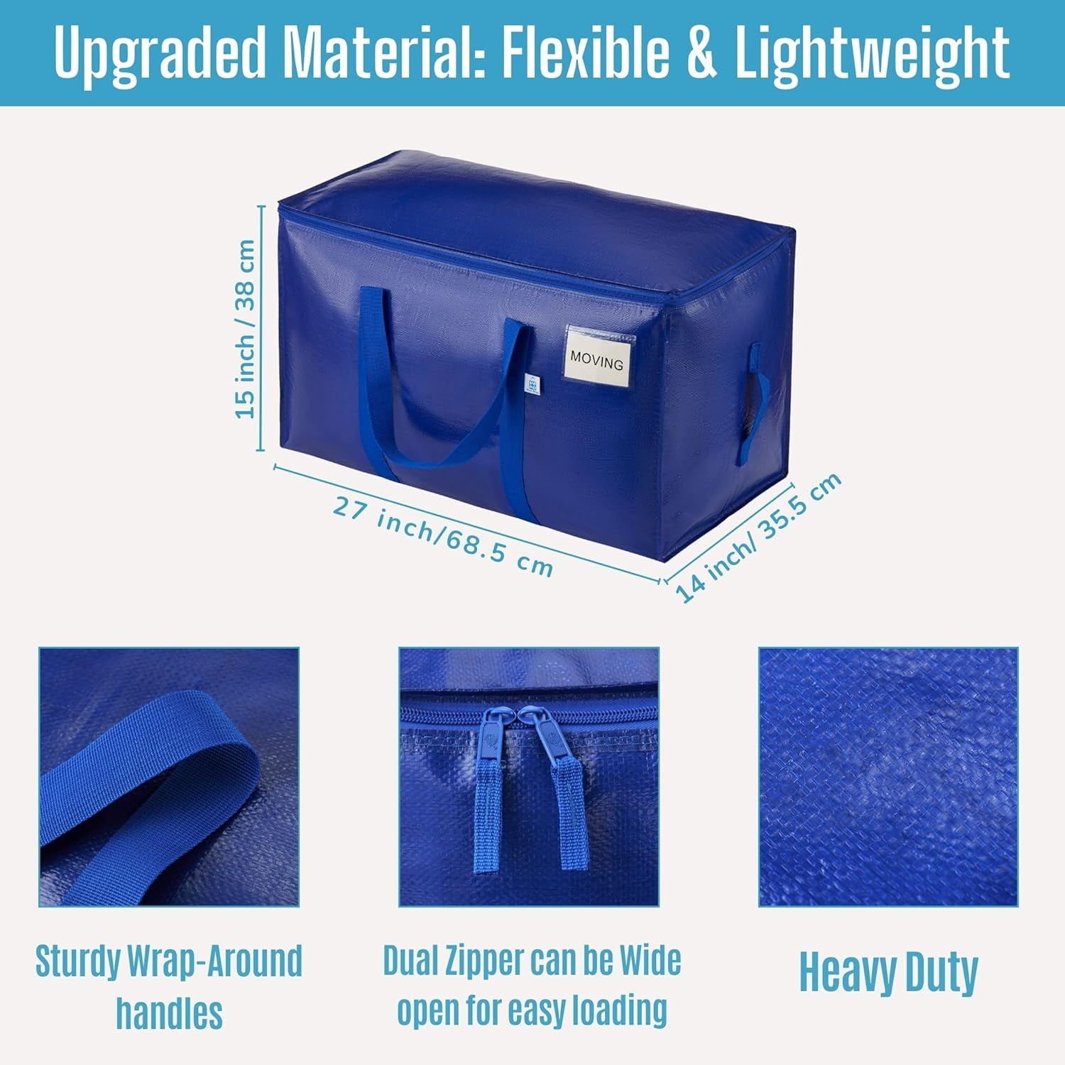 16 Pack Moving Bags Upgraded Heavy Duty Moving Boxes Alternative ...