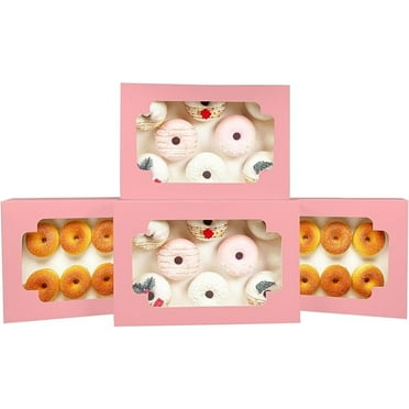 9-Pack Pink Bakery Boxes with Windows: Ideal for Weddings, Birthdays ...