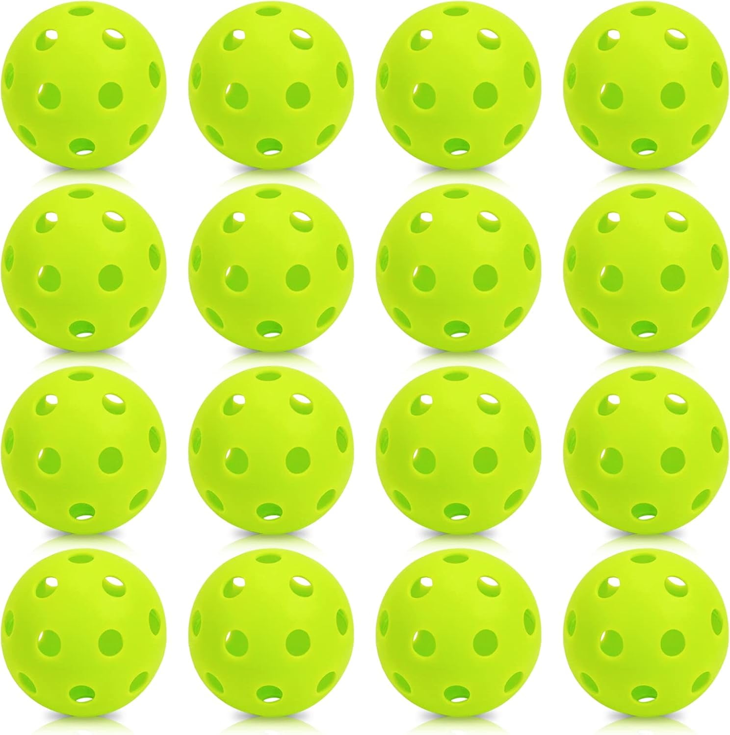 16 Pack Plastic Baseballs Practice Balls Hollow Softball Training Balls ...