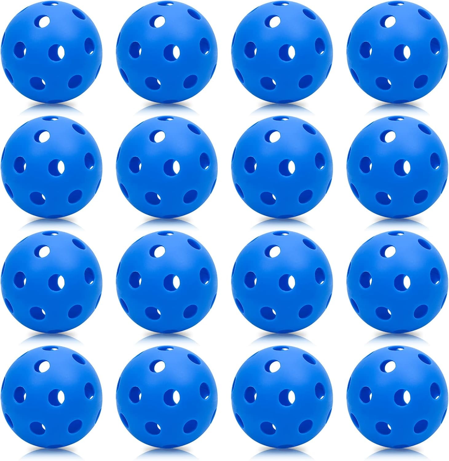 16 Pack Plastic Baseballs Practice Balls Hollow Softball Training Balls ...