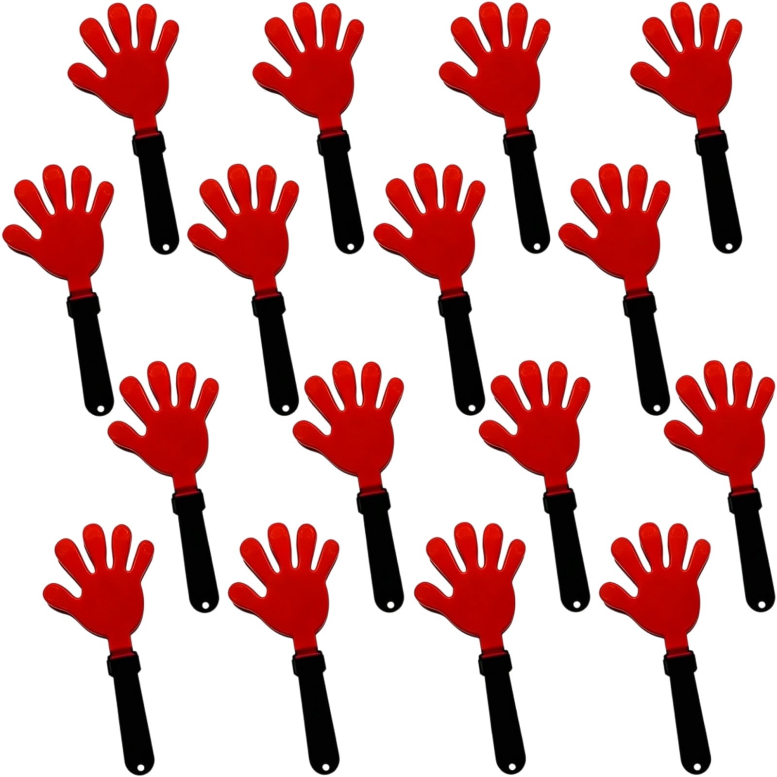 16 Pack Plastic Hand Clappers 7.5 Inch Sports Cheering Noise Maker for ...