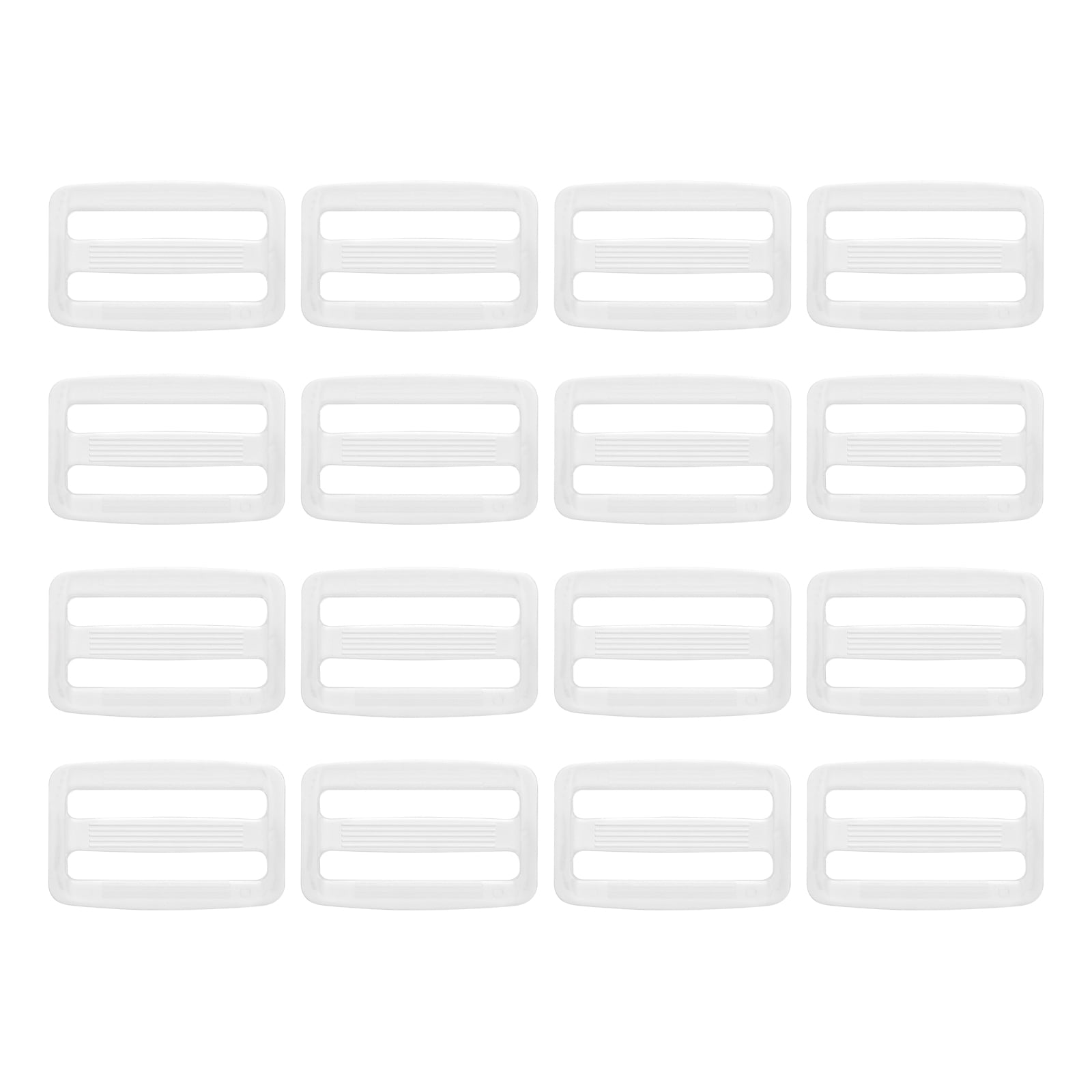 16 Pack Plastic Slide Buckle, 1 1/2 inch Tri-Glide Slider, Tri-Ring ...