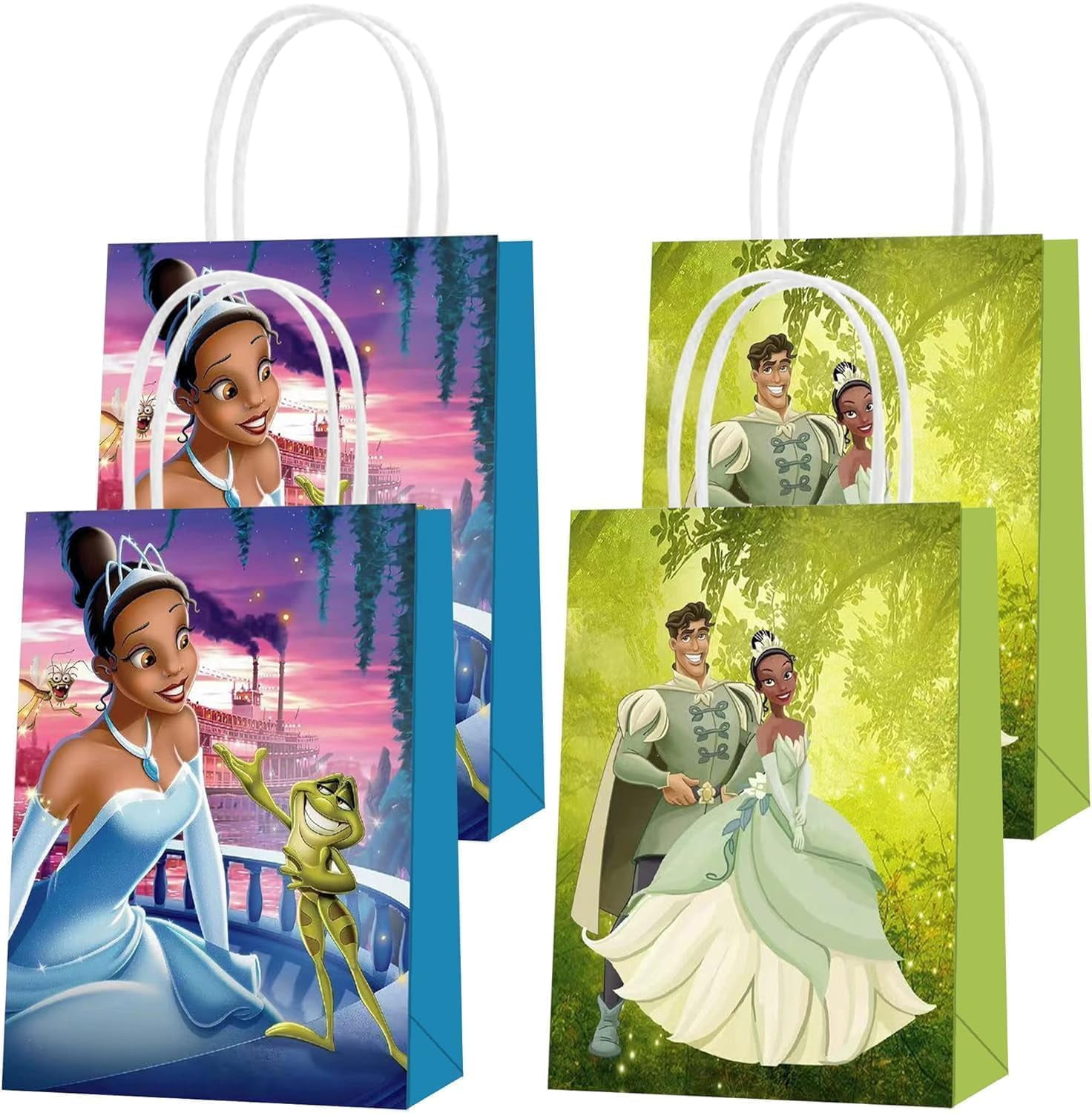 16 Pack Princess Tiana Party Gift Bags Party Decorations, Birthday ...