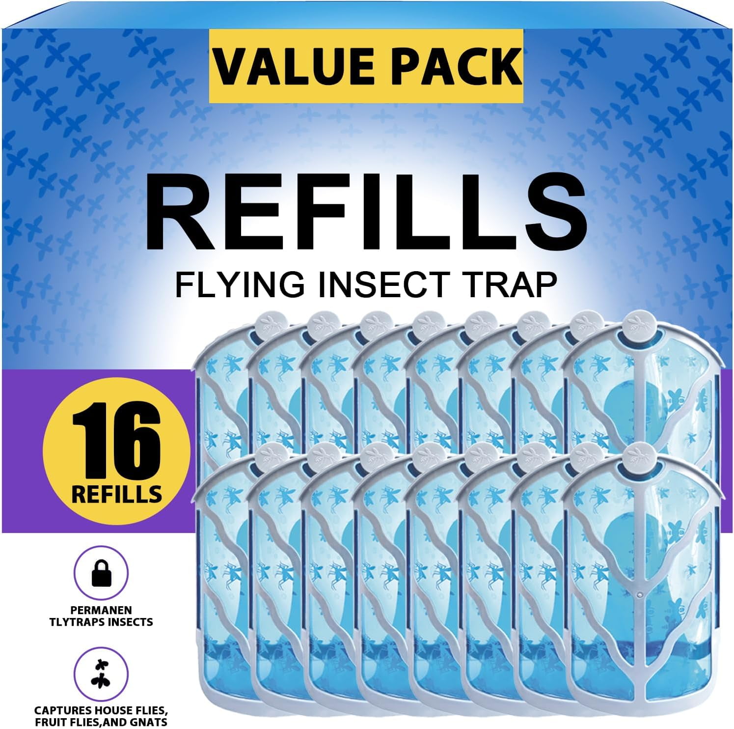 16 Pack Refills Cartridge Compatible with Flying Insect Trap M364 M364A ...