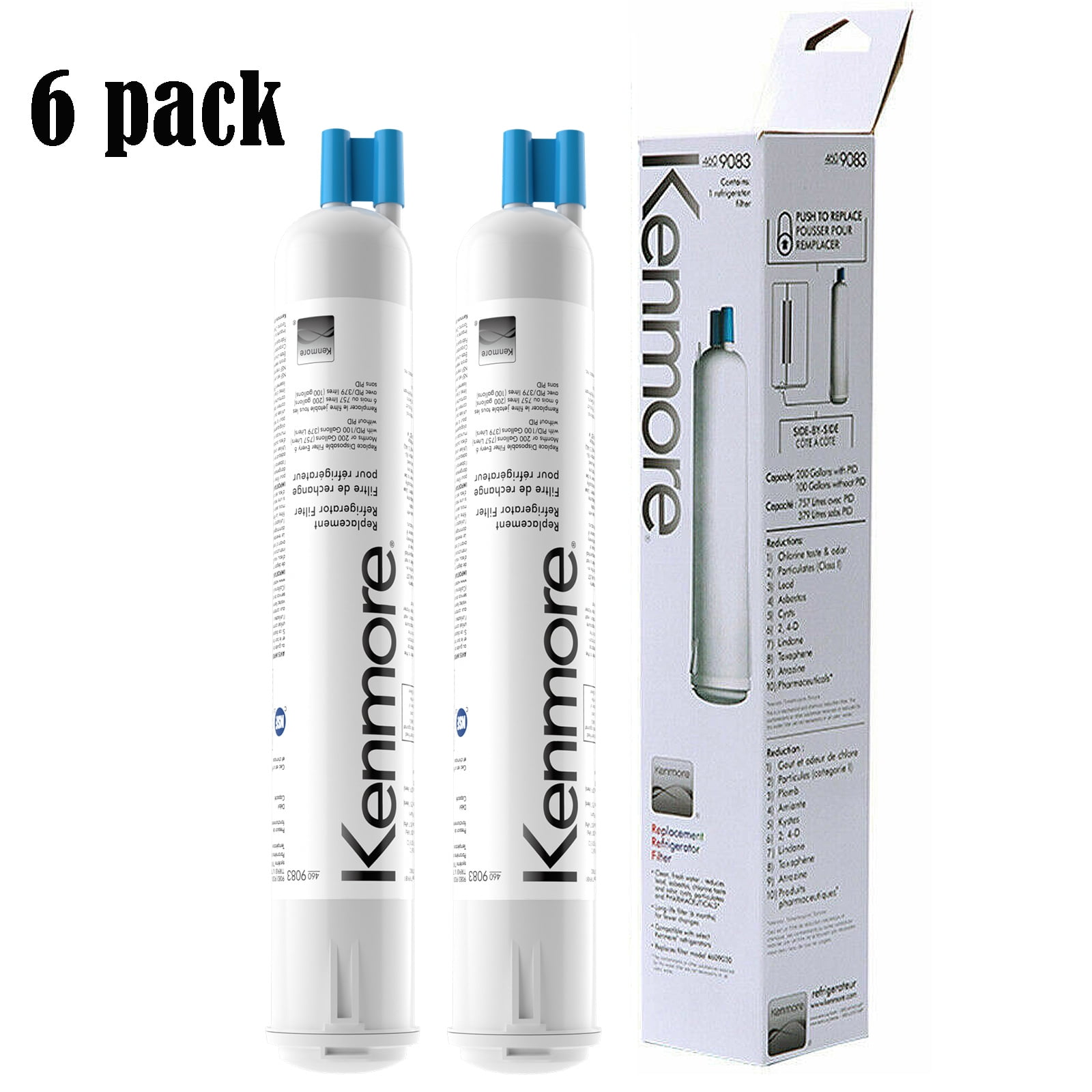 16 Pack Refrigerator Water Filter 9083 Water Filter Replacement ...