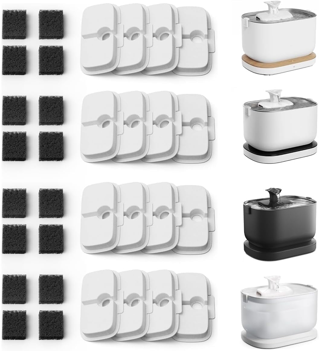 Petlibro Replacement Filters 16-Pack for Dockstream, PLWF005, PLWF115 ...