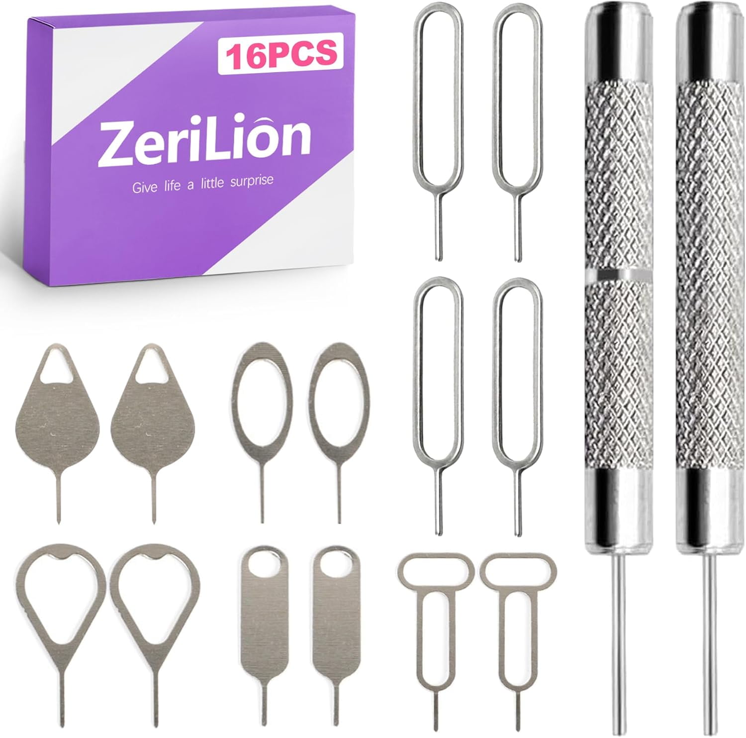 16 Pack SIM Card Ejector Tool Kit, Phone Tray Opener Pin for Easy ...