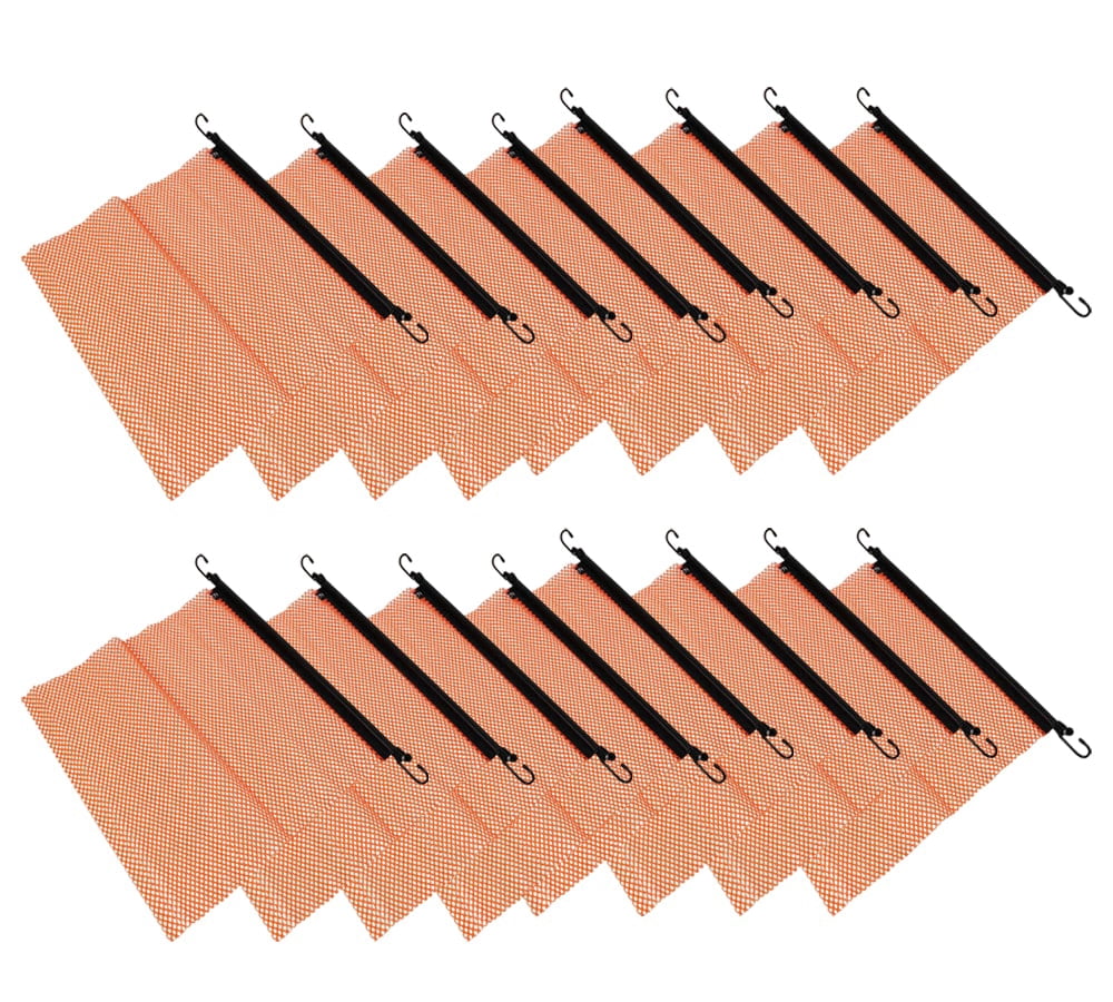 (16 Pack) Safety Flag w/ Rubber Bungee and Jersey Mesh Construction ...