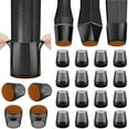 16 Pack Silicone Chair Leg Floor Protectors, Stool Leg Protectors Cap ...