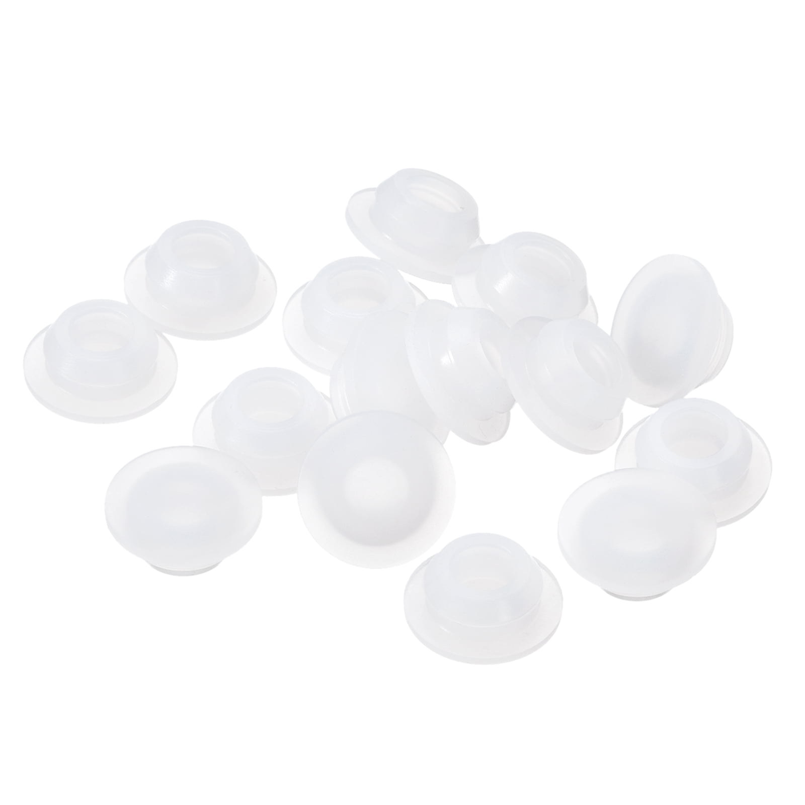 16 Pack Silicone Hole Plug, Black Rubber Round Hole Plugs Fit for ...