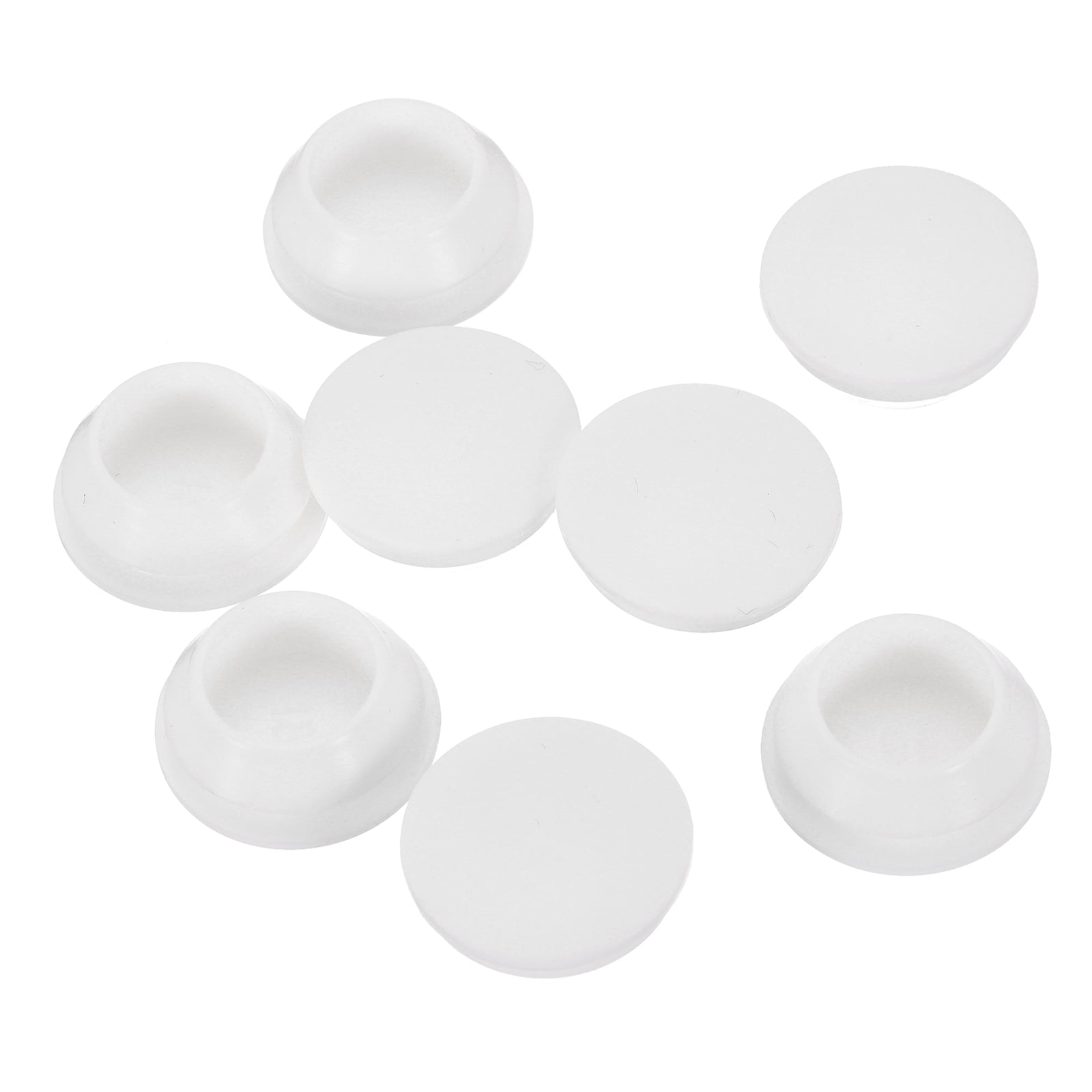 16 Pack Silicone Hole Plug, White Rubber Round Hole Plugs Fit for ...