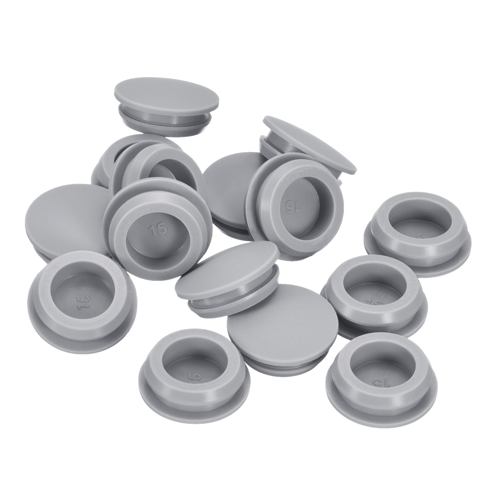 16 Pack Silicone Hole Plug, White Rubber Round Hole Plugs Fit for ...