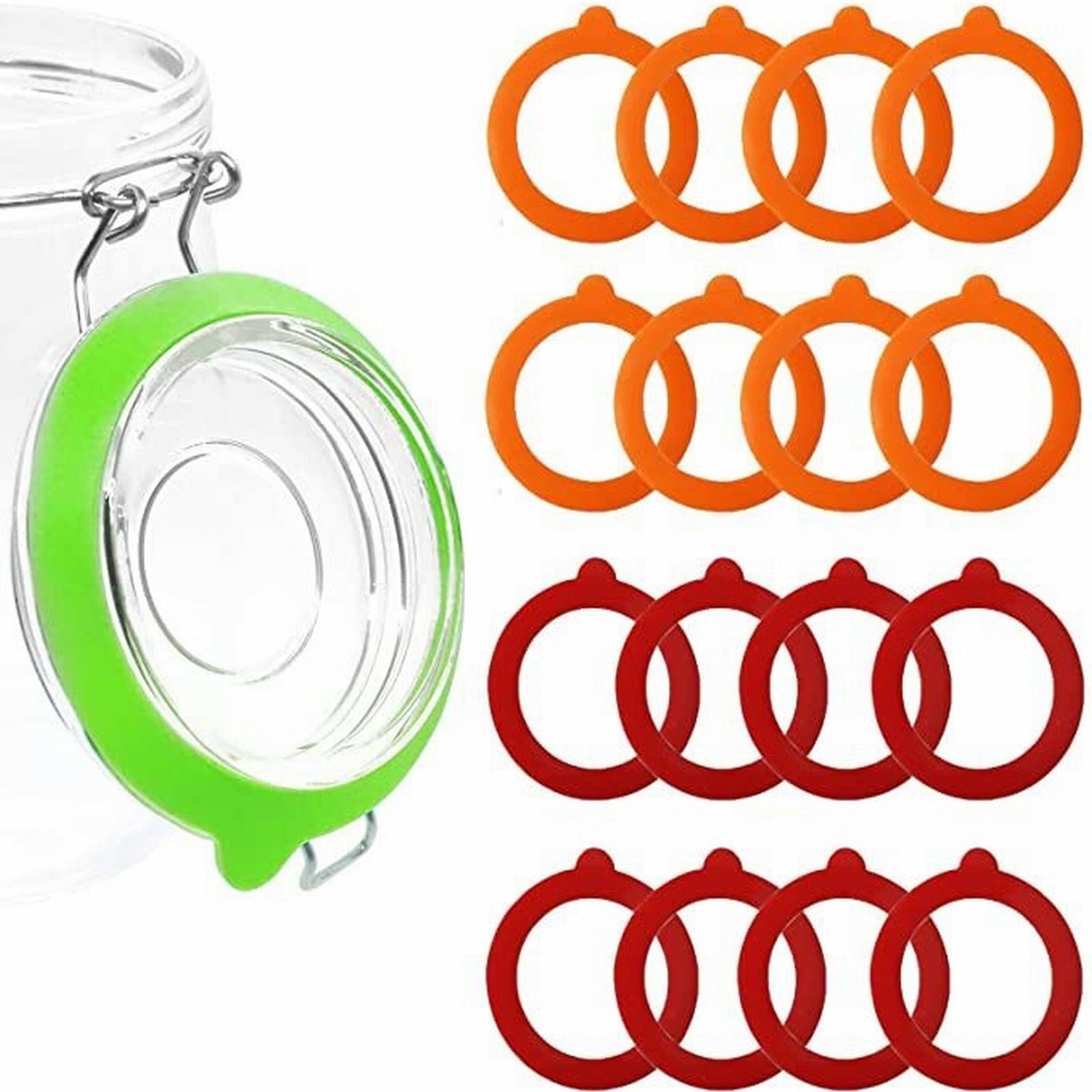 16 Pack Silicone Replacement Gasket, Airtight Rubber Seals Rings for ...