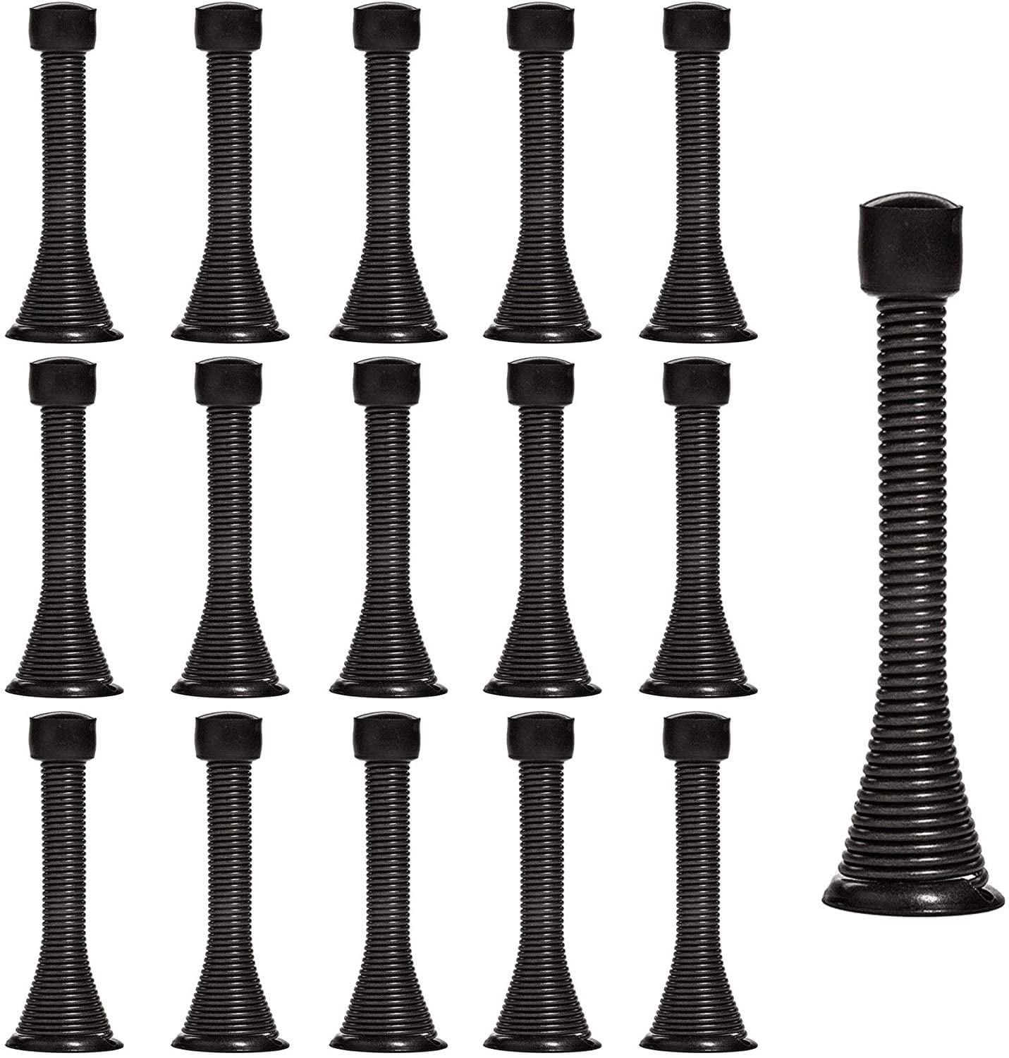 16 Pack Spring Door Stops 3 1/4 Inch Flexible Heavy Duty Spring Door ...