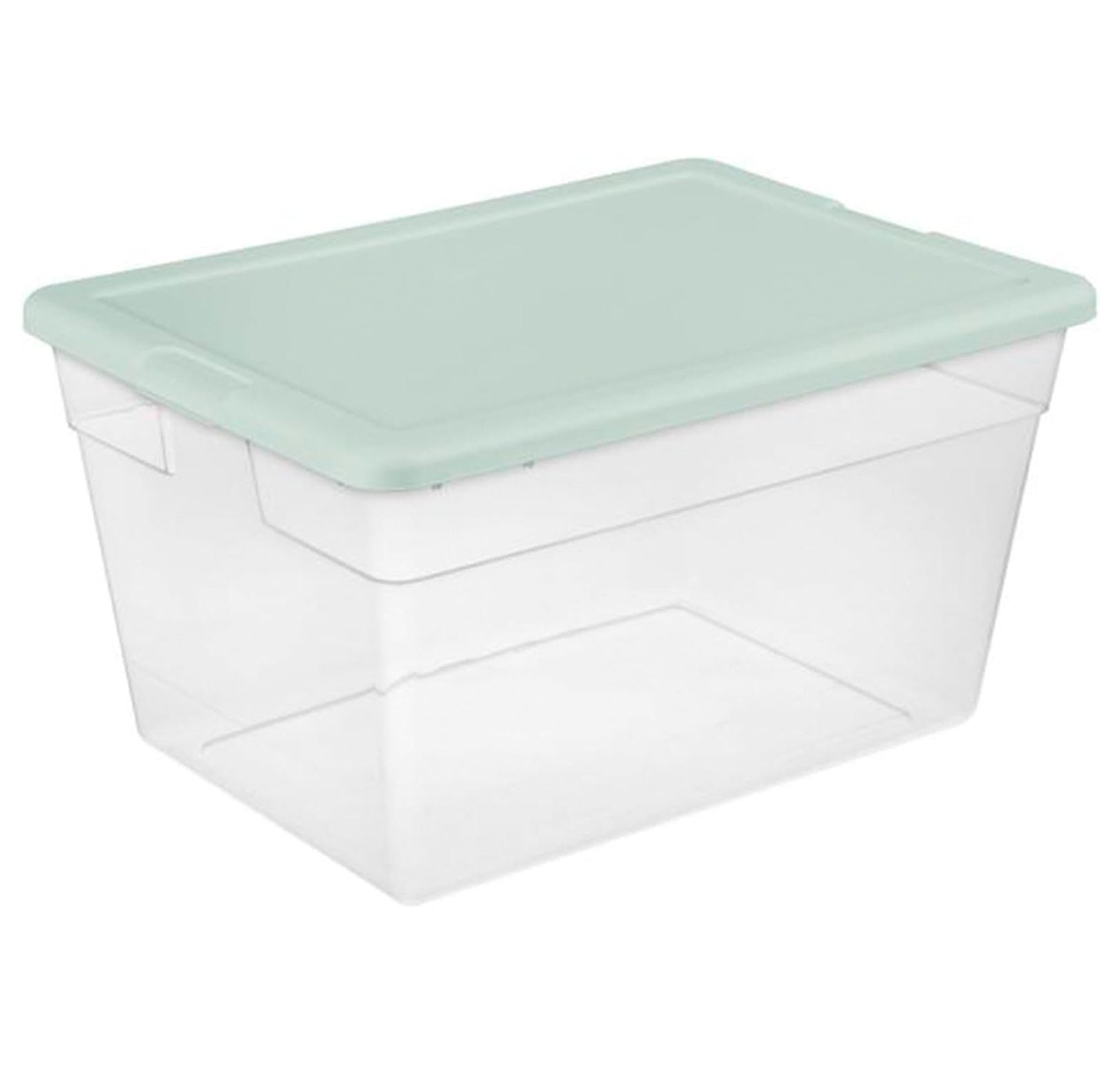 16 Pack Storage Box, Clear Plastic Stackable Bin, Tote with Lid, 56 Qt ...