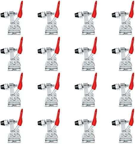 16 Pack Toggle Clamp, Small Toggle Clamps 60lb Holding Capacity 201-L ...
