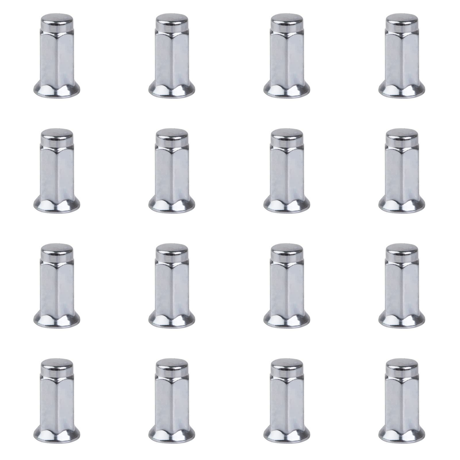 (16 Pack) Tusk Flat Base Lug Nut 10mm x 1.25mm Thread Pitch w/14mm Head ...