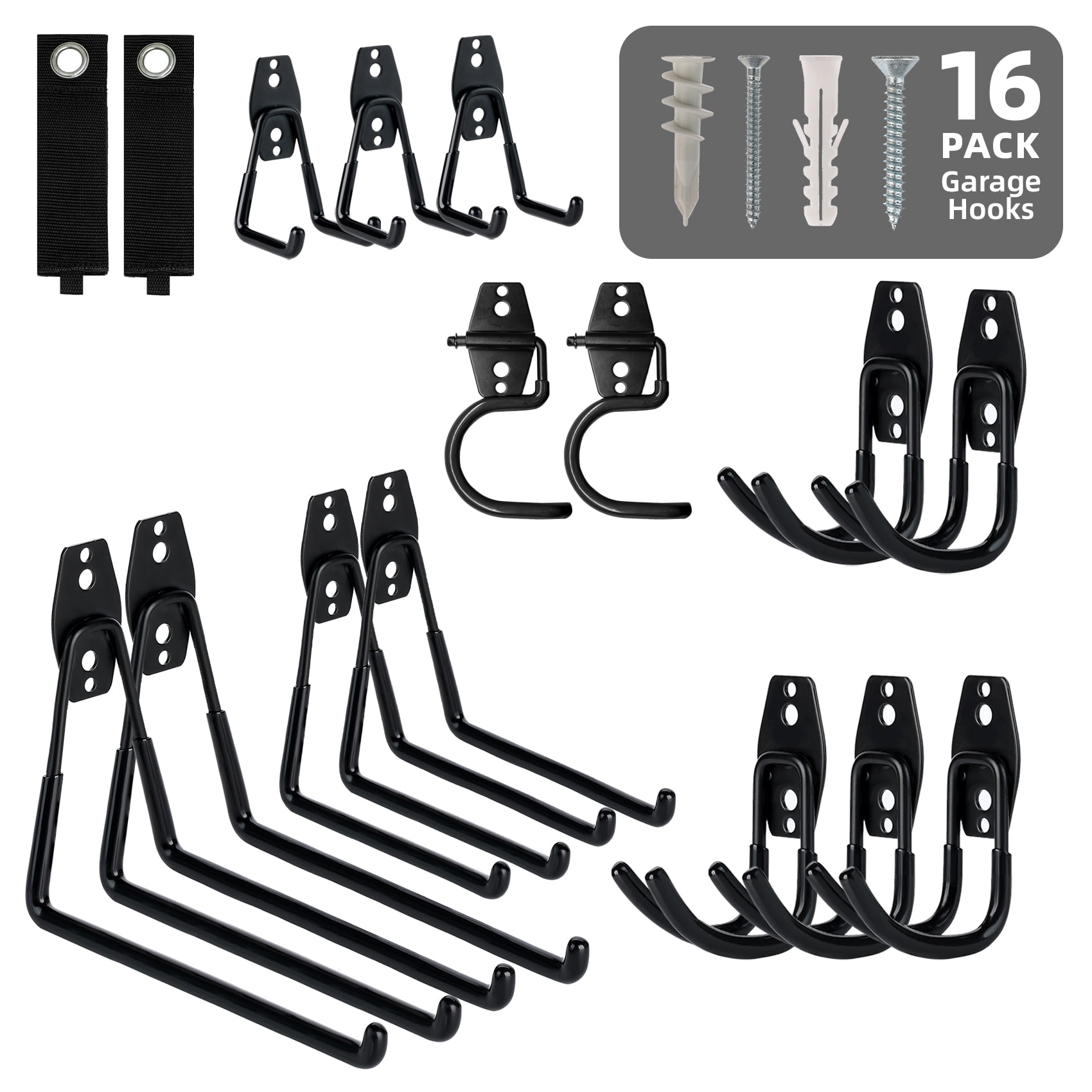 Kroyicegears Heavy Duty Garage Hooks - Storage Hooks for Hanging in ...