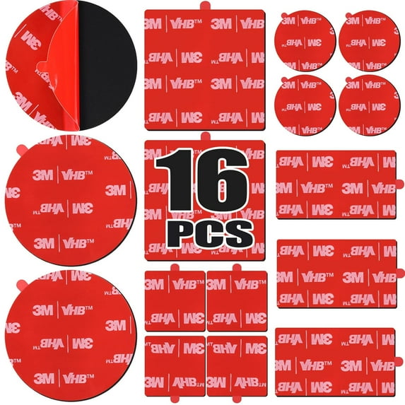 16 Pack VHB 5952 Foam Tape, Double-Sided Heavy Duty Mounting Tape – 1 ...