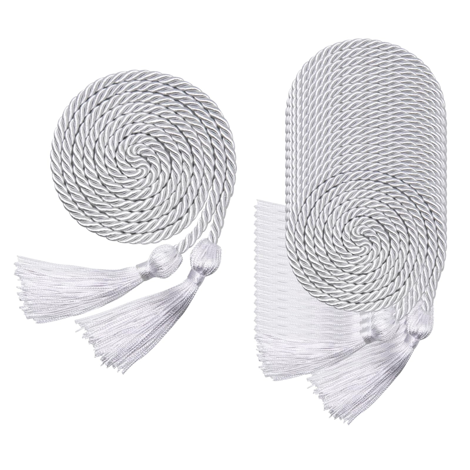 16 Pack White Graduation Honor Ropes Cords Bulk, Yarn Honor Cords with ...