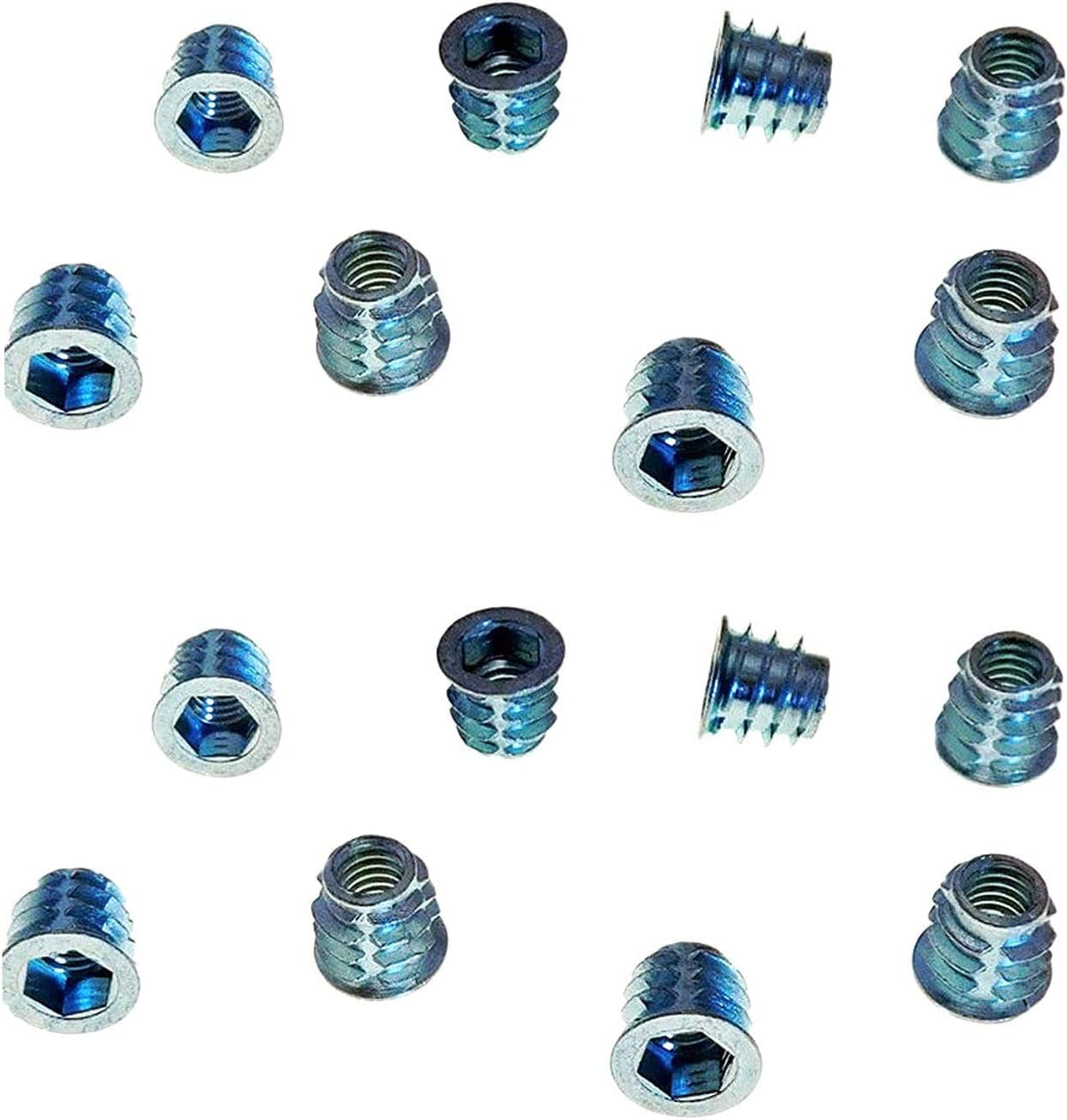 16 Pack Wood Insert Nut 5/16-18 - with - 25/64" Hole - Insert Nuts for ...