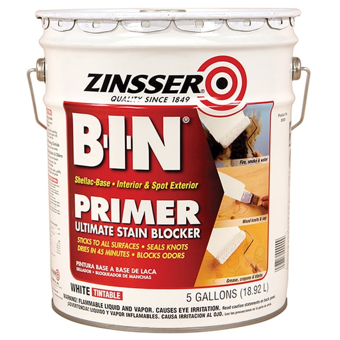 16-Pack of 5 gal Zinsser 00900 White B-I-N Shellac-Base Interior ...