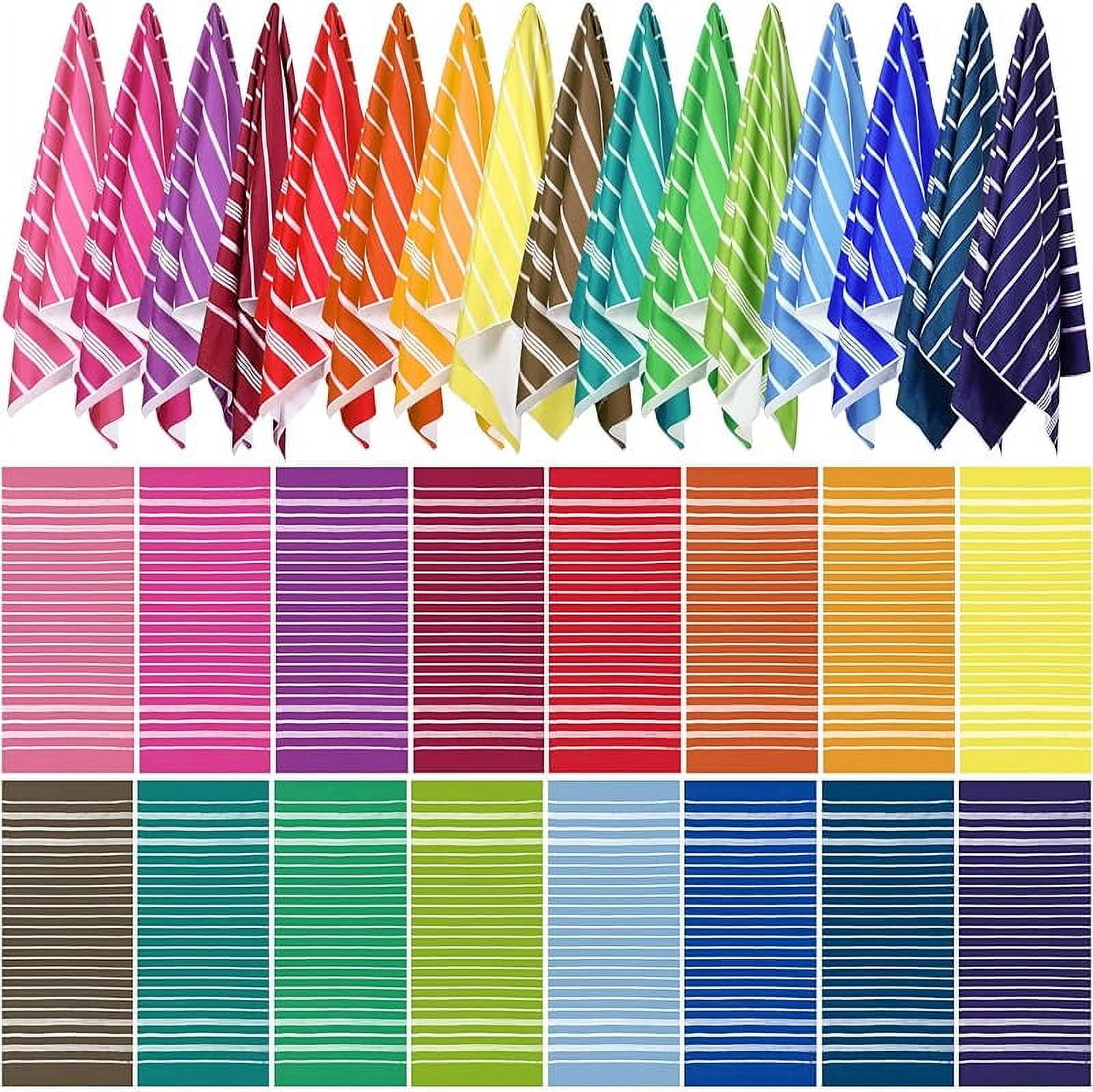 16 Packs 59 x 28 inches Oversized Beach Towel Bulk Extra Large Pool ...