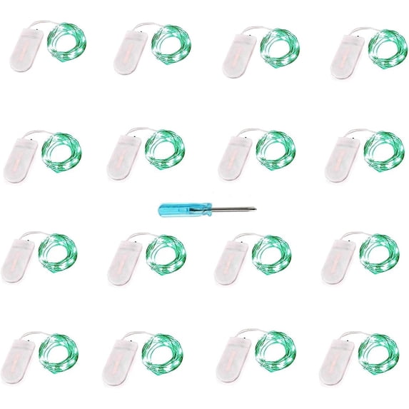 16 Packs Fairy Lights Operated( Included),10.2FT 30LEDs Copper Wire ...