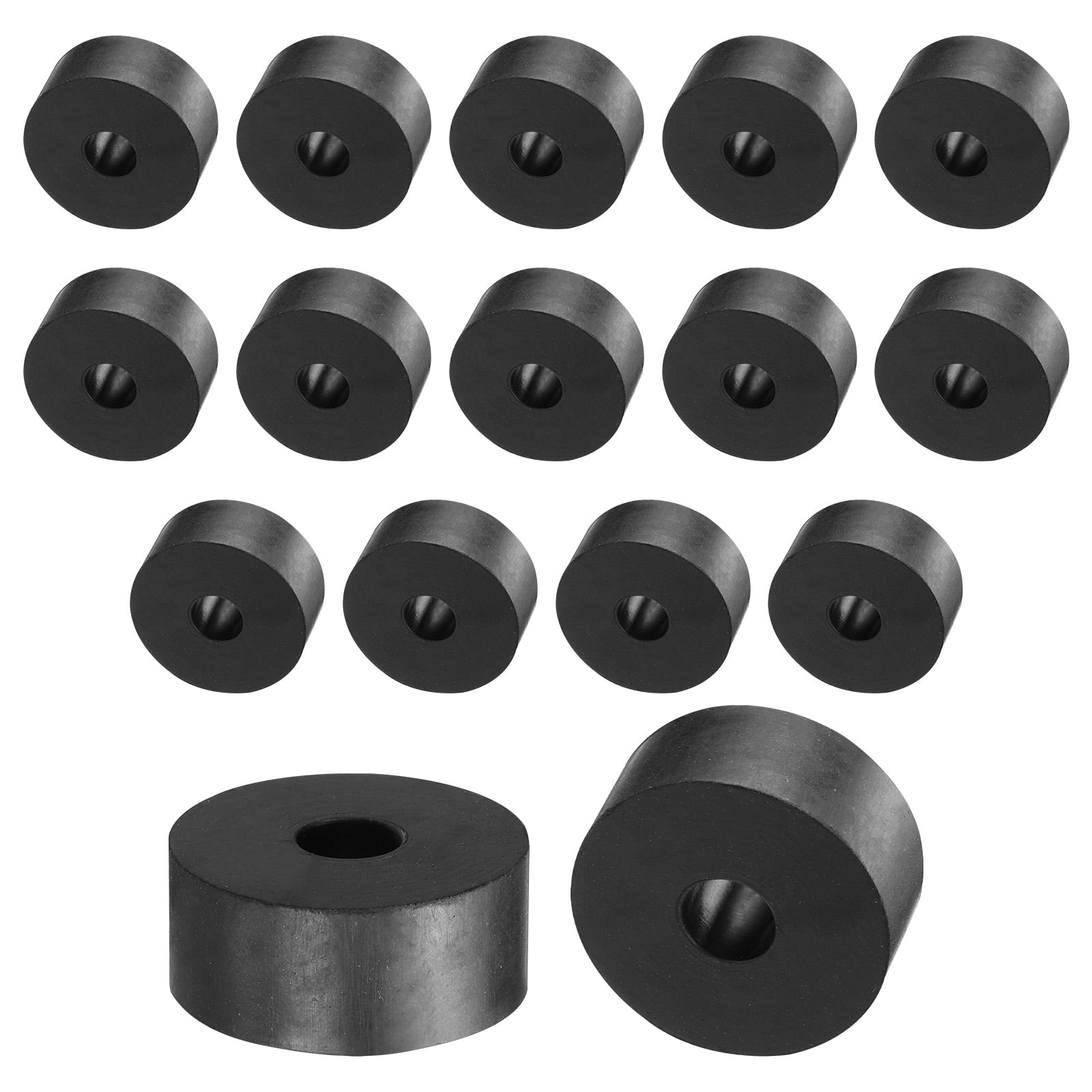 16 Packs Rubber Spacers 35mm OD, 10mm ID, 15mm Height Round Anti ...