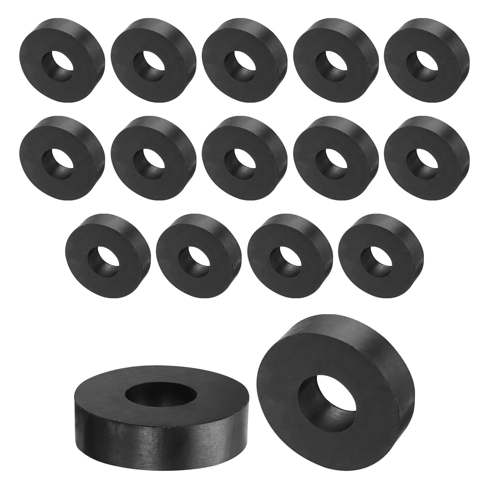 16 Packs Rubber Spacers 40mm OD, 16mm ID, 10mm Height Round Anti ...