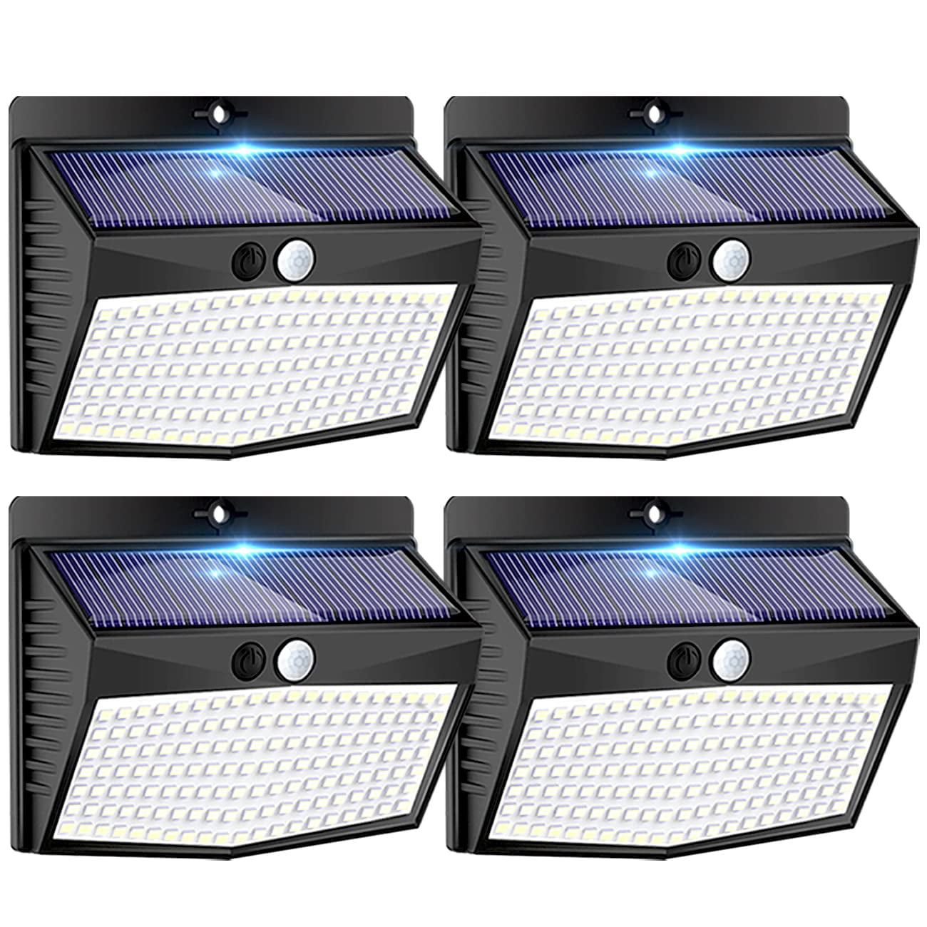 [ 16 Packs] Solar Motion Sensor Lights Outdoor, Solar Fence Lights with ...
