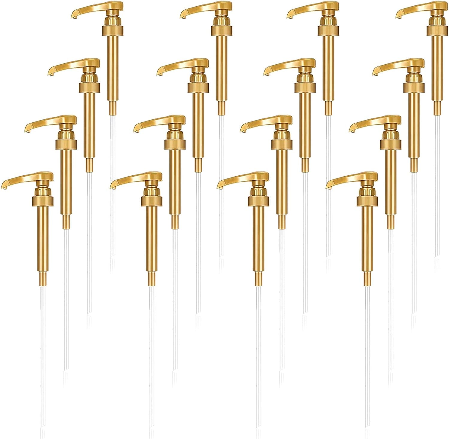 16 Packs Syrup Pumps,Coffee Syrup Pump Dispenser Fits 25.4 Oz/750ml ...