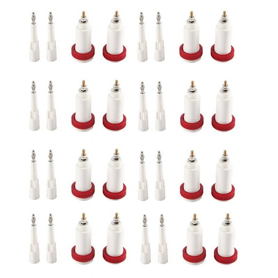 16 Pairs of 4 mm Banana Jack 10Kv -30Kv High Voltage Connector Plug and ...