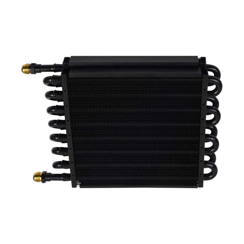 16 Pass 1/2Inch Transmission Cooler, 16 Rows 8AN Tube Fin Cooler Air ...
